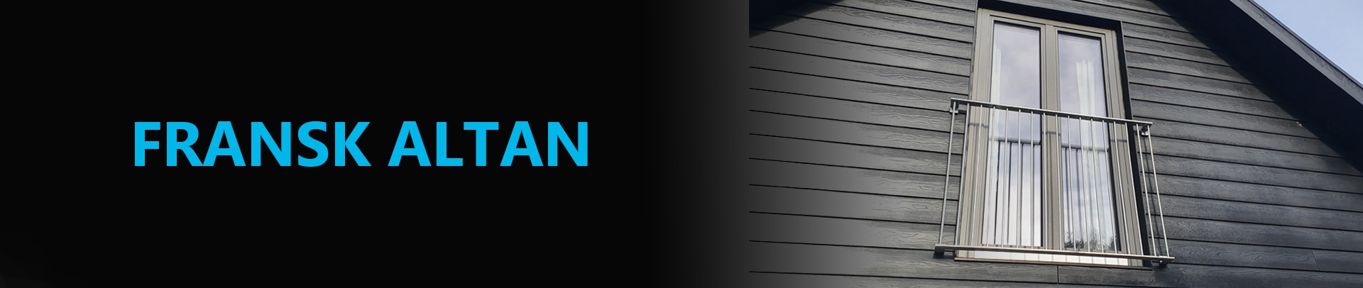 Fransk altan | Galvaniseret eller malet værn | køb her